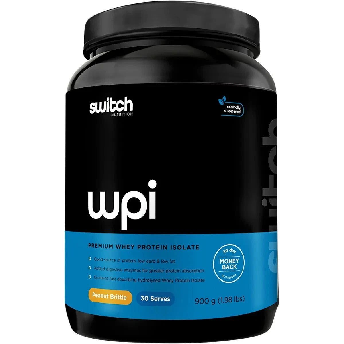 Switch Nutrition WPI Premium Whey Protein Isolate Peanut Brittle 900g – AS Beauty & Health