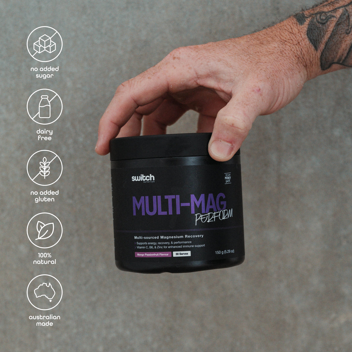 Switch Nutrition Multi-Mag Perform Mango Passionfruit 150g – AS Beauty & Health