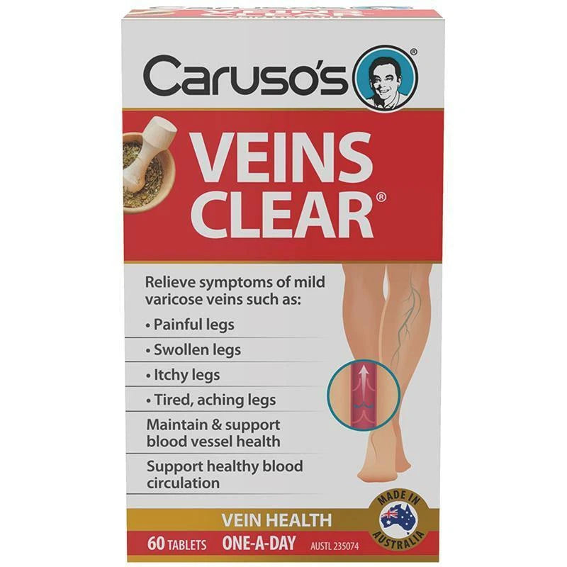 Caruso's Veins Clear 60 Tablets – AS Beauty & Health