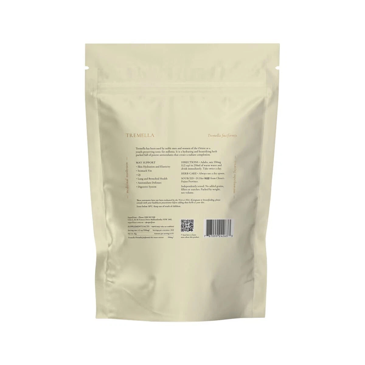 SuperFeast Tremella 1kg Hydration & Beauty – AS Beauty & Health