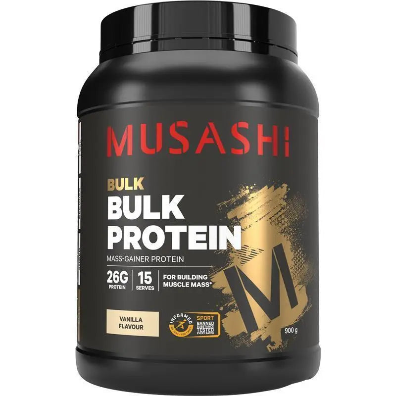 Musashi Bulk Protein Powder Vanilla Flavour 900g – AS Beauty & Health
