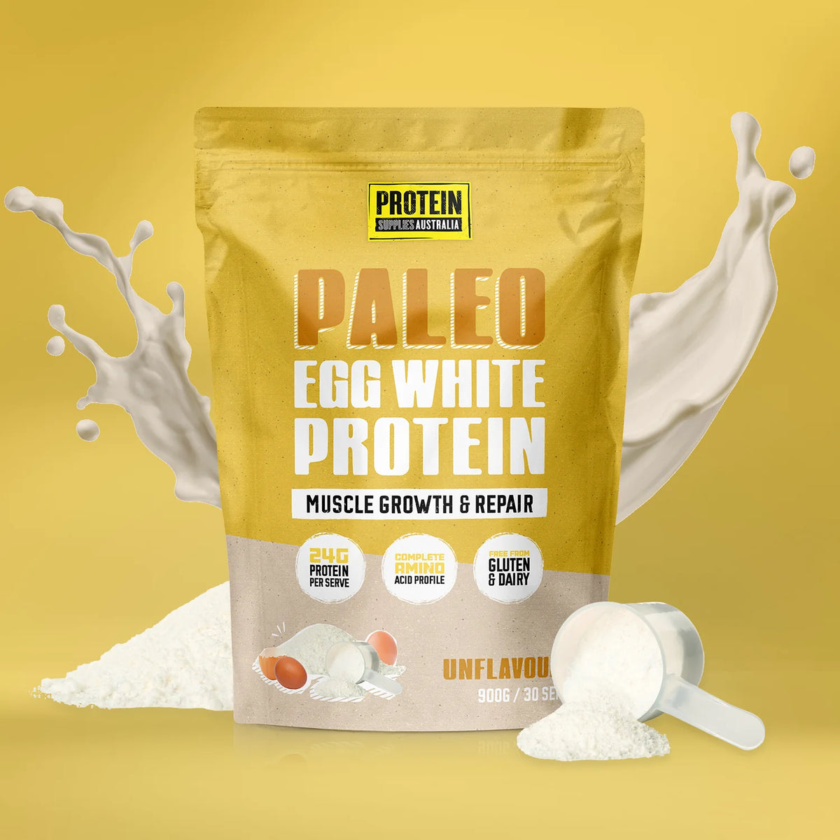 Protein Supplies Australia Paleo Egg White Protein Pure 900g – AS ...