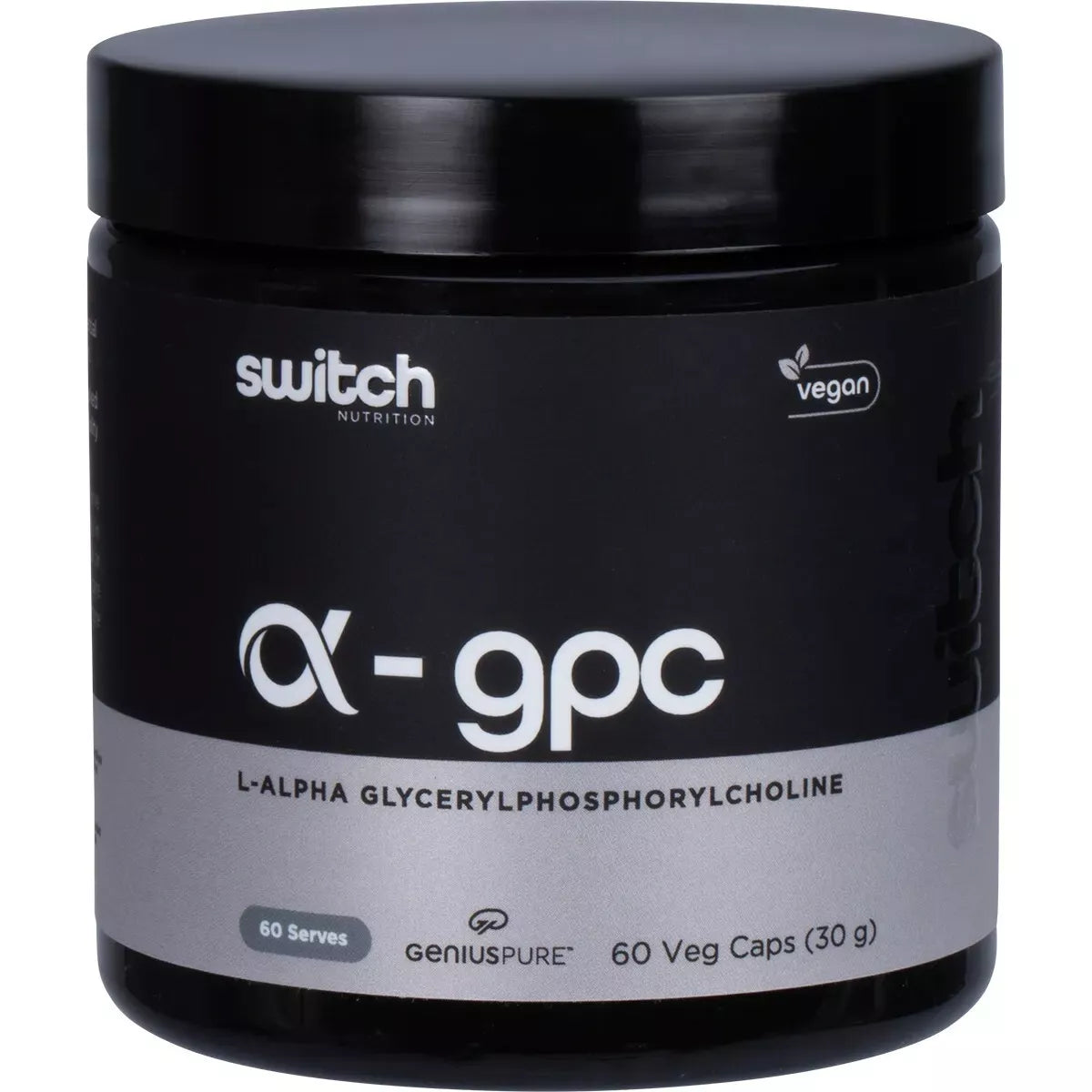 Switch Nutrition Alpha GPC 60 Capsules L-Alpha Glycerylphosphorylcholi ...