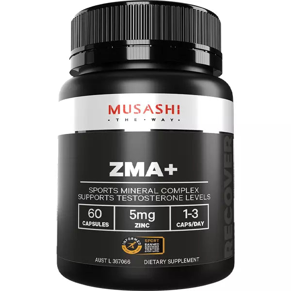 Musashi ZMA+ 60 Capsules – AS Beauty & Health