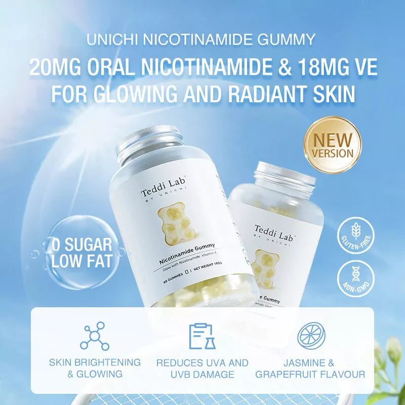 Unichi Teddi Lab Nicotinamide Gummy 60 Gummies – AS Beauty & Health