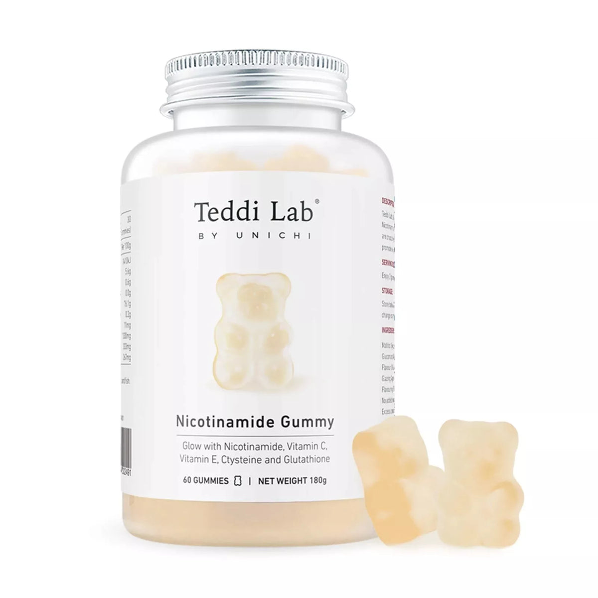 Unichi Teddi Lab Nicotinamide Gummy 60 Gummies – AS Beauty & Health