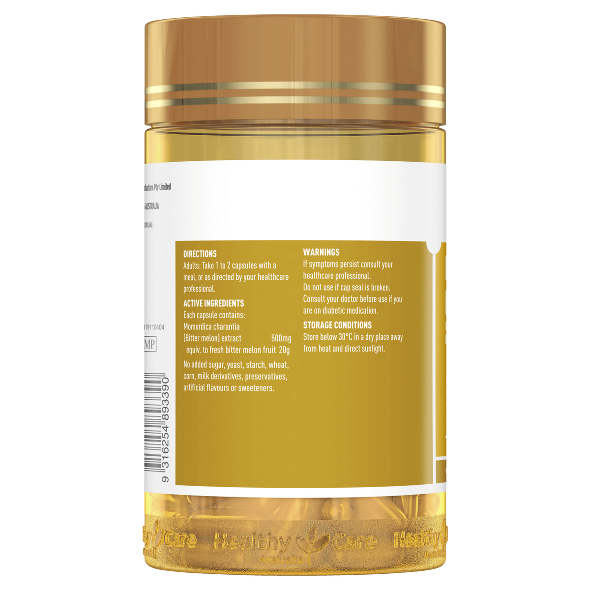 Healthy Care Bitter Melon 100 Capsules – AS Beauty & Health